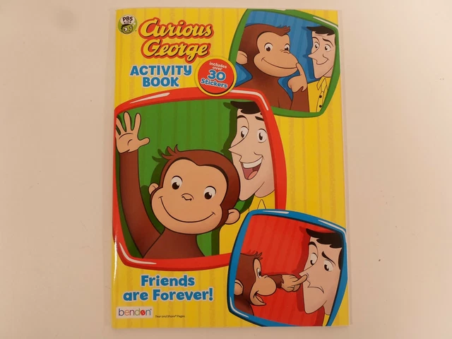 PBS KIDS CURIOUS George Coloring Book Story Ages 3+ Activity Book By ...