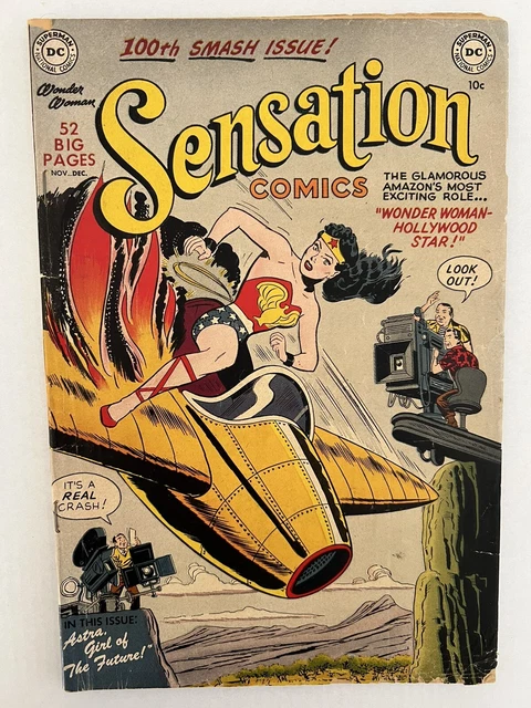SENSATION COMICS #100 Nov-Dec 1950 Dc Wonder Woman Etc All-Girl Issue ...