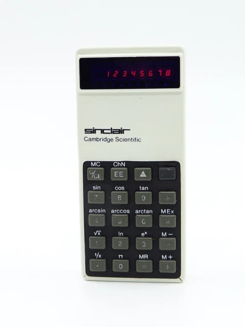 VINTAGE SINCLAIR CAMBRIDGE Scientific Programmable Calculator With Case ...