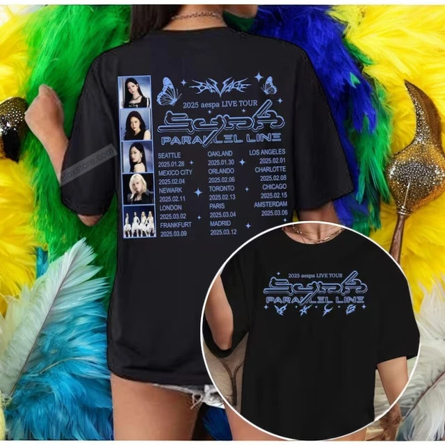 AESPA SYNK PARALLEL Line World Tour 2025 Music Shirt $31.61 - PicClick CA