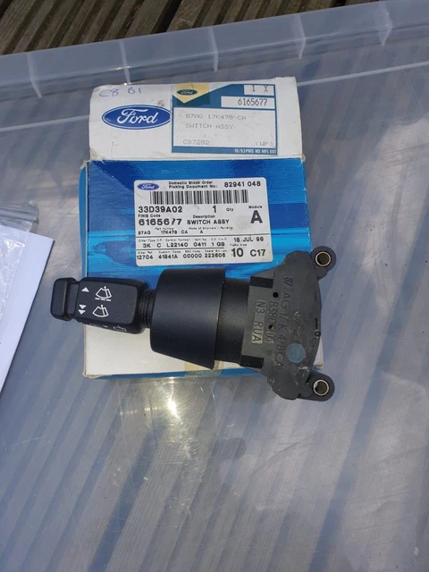 GENUINE FORD ESCORT Mk4 Wiper Switch Stalk With Rear Wiper Blade 87Ag ...