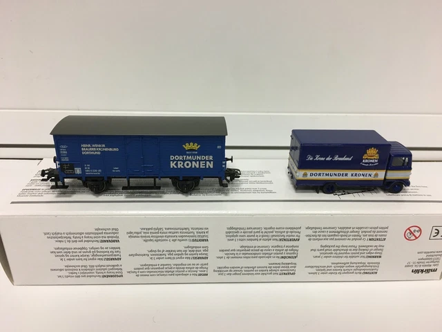 MÄRKLIN 48631 SPUR H0 Güterwagen mit LKW Dortmunder Kronen Bier EUR 29,90 - PicClick DE