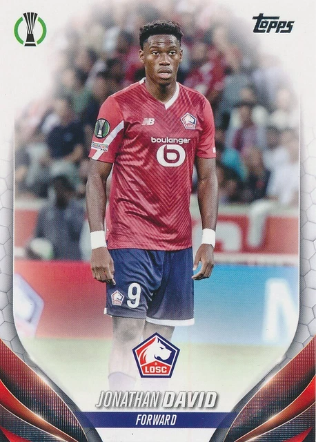 #117 JONATHAN DAVID 2023-24 Topps UEFA Club Competitions LOSC LILLE EUR ...