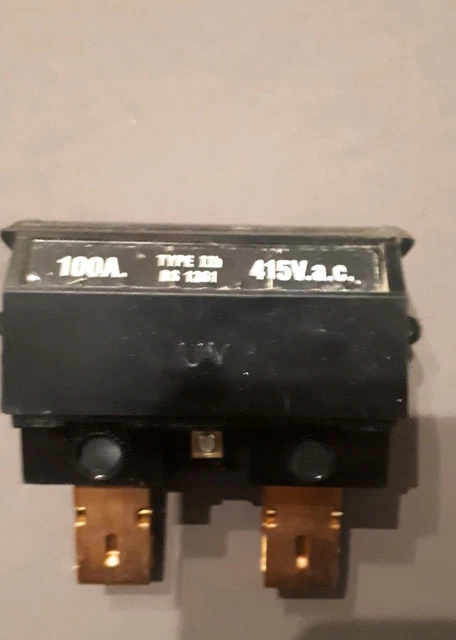 BICC TYPE IIB 415v AC House Service cut out fuse carrier with 100 amp ...
