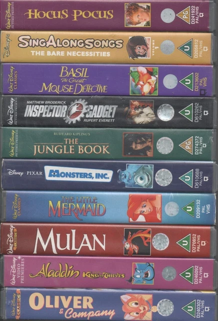 23 WALT DISNEY Vhs Videos Tarzan Toy Story Homeward Bound Hercules ...