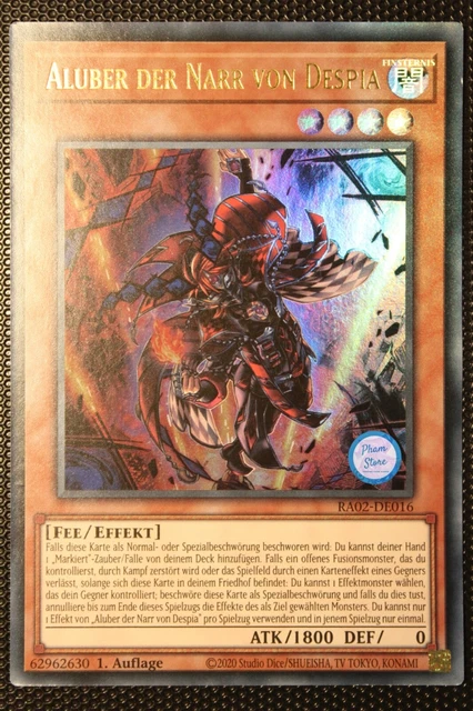ALUBER DER NARR von Despia - RA02, Ultra Rare, 1. Auflage, Yu-Gi-Oh ...
