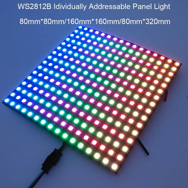WS2812B INDIVIDUALLY ADDRESSABLE Panel Light WS2812 RGB LED Digital ...