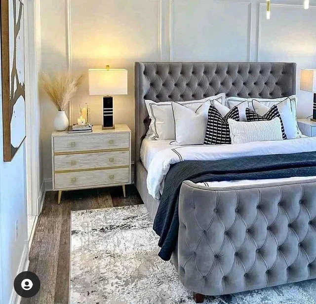 STYLE BEDS CHESTERFIELD Queen Regal Bed Frame Double King Super King ...