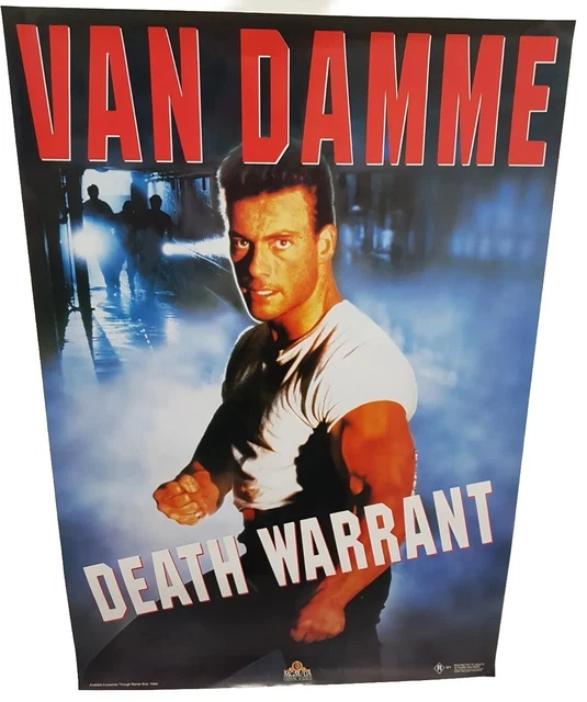 ORIGINAL DEATH WARRANT Van Damme Movie Large Poster 97cm x 68cm $20.00 ...