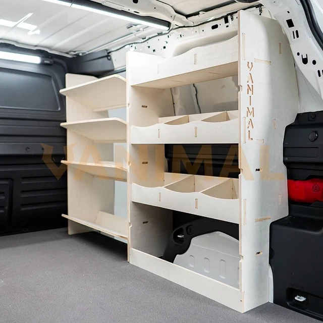 VW ID BUZZ Cargo OS Van Racking: Rear Compartment & Front Toolbox ...