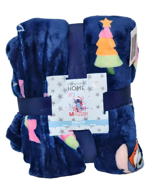 DISNEY LILO & Stitch Soft Fleece Large Throw Xmas Home Decor Cosy ...