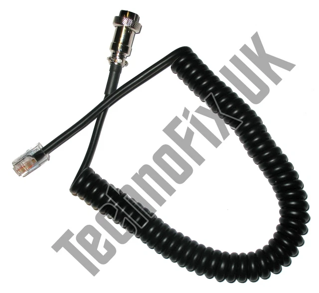 CURLY CABLE FOR Adonis microphones, 8 pin round plug to 8p8c RJ45 for ...
