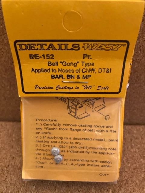DETAILS WEST BE-152 BELL 'GONG' - NOSE MOUNT CNW DTI BN Model Railroad ...