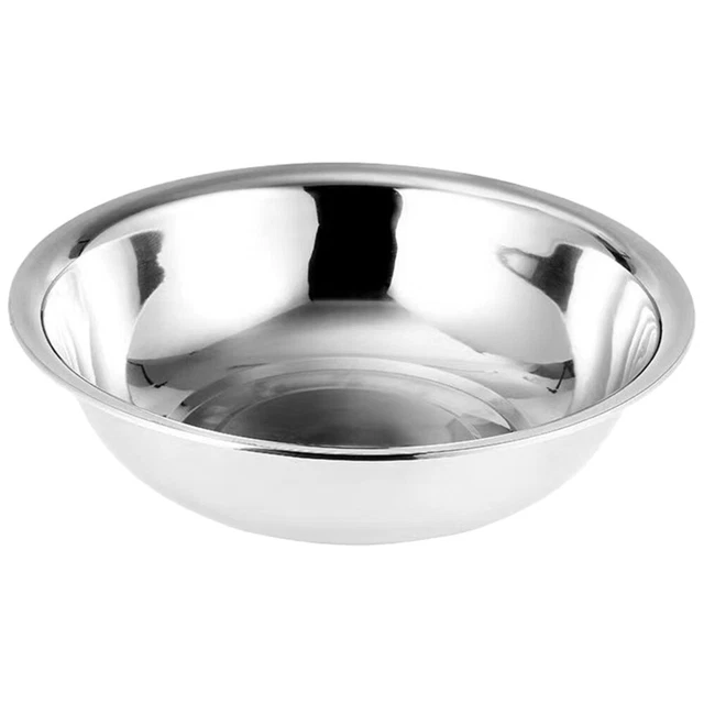 FLAT BOTTOMED STAINLESS Steel Bowl Gripper Basin Easy Clean £8.98 ...