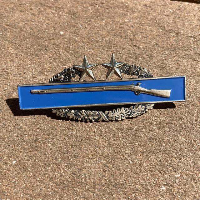 AUTHENTIC VIETNAM WAR US Army Combat Infantry Badge CIB 3rd Award 1/20 ...