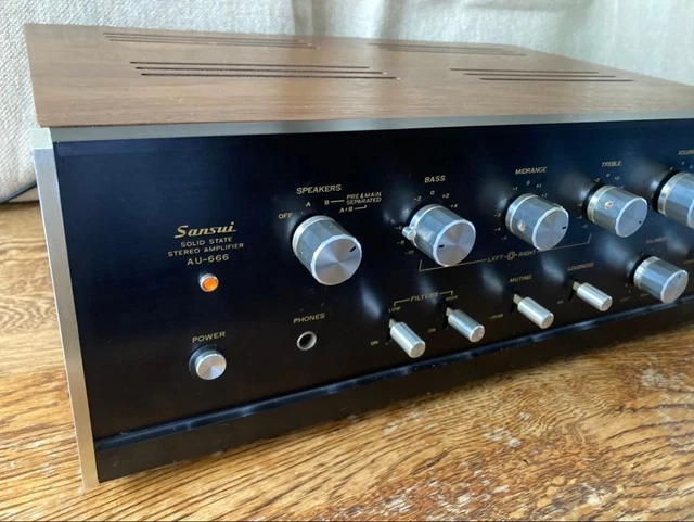 AMPLIFICATEUR HIFI INTÉGRÉ Japonais Sansui AU-666 Vintage Testé ...