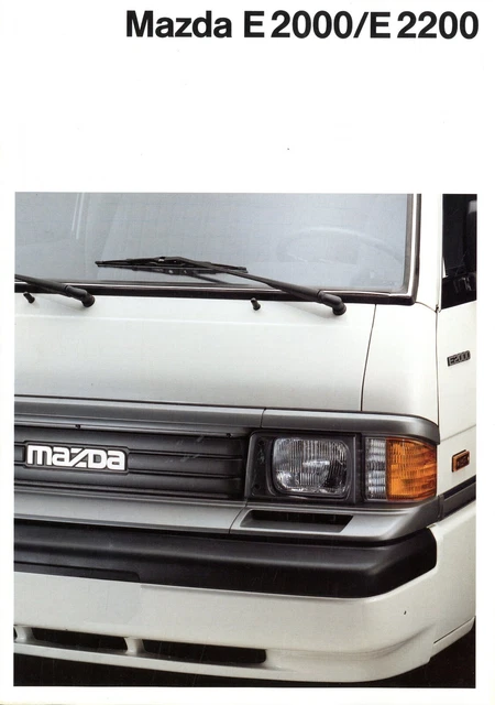 MAZDA E2000 E2200 Transporter Prospekt 1990 1/90 D catalogo brochure ...