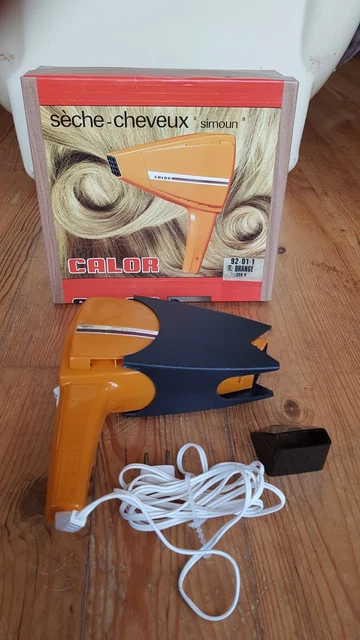 SÈCHE CHEVEUX VINTAGE Calor orange en boîte EUR 40,00 - PicClick FR