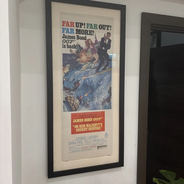 ORIGINAL OHMSS POSTER From 1969. Framed In Museum Glass and Cloth ...