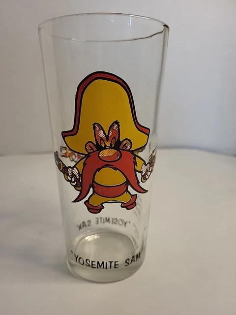 VINTAGE 1973 YOSEMITE SAM Glass Pepsi Collector Series Warner Bros ...