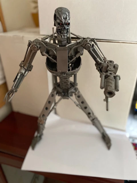 'THE TERMINATOR& REALISTIC steel sculpture from the Terminator movies £ ...