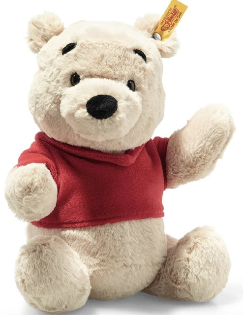 DISNEY PARCS POSABLE Winnie L'Ourson Peluche Par Steiff Officiel Neuf ...