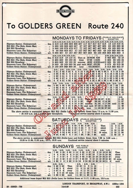 LONDON TRANSPORT GIBSON A14 Bus Conductor Ticket Machine Route49 No ...