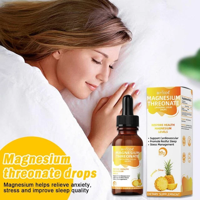 PREMIUM MAGNESIUM LIQUID Drops, Magnesium, Improve Sleep, Anxiety ...