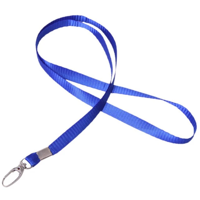 LOBSTER CLASP LANYARD for ID Badges 10pcs Royal Blue Neck Straps $14.49 ...