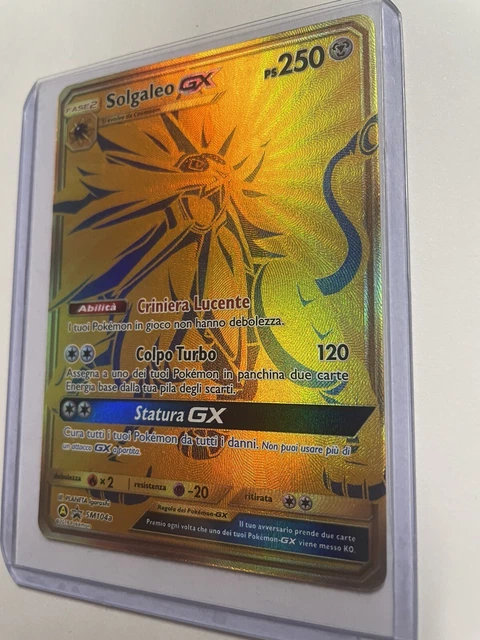 SOLGALEO GX GOLD Rara Segreta (It) Carte Pokemon EUR 20,50 - PicClick IT