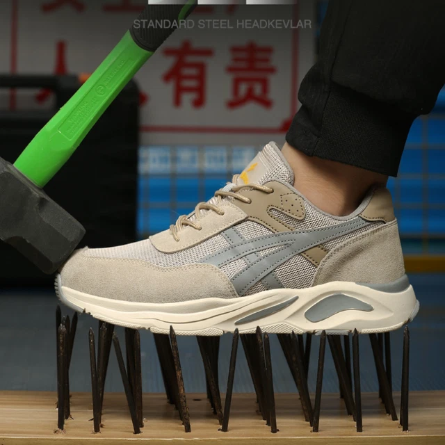 MENS WOMENS LIGHTWEIGHT Safety Shoes Steel Toe Cap Work Trainers Hiking ...