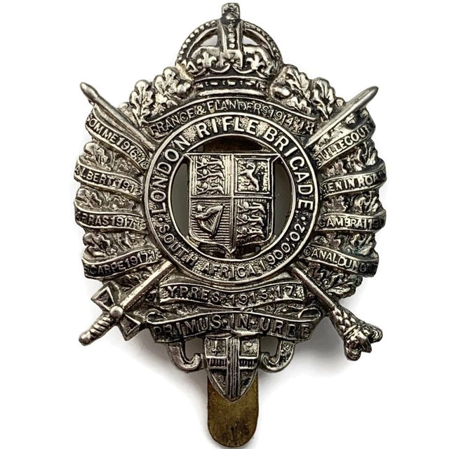 WW2 LONDON RIFLE Brigade 5th Battalion, City of London Regiment Cap ...
