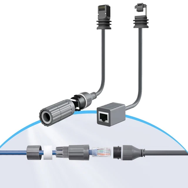 IP68 RATED FOR RJ45 Connector for Starlink For Gen3 Extension Cable Use ...