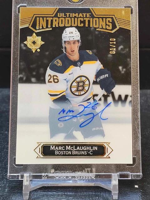 2022 23 COLLECTION ULTIME MARC McLAUGHLIN SUR CARTE AUTO ROOKIE OR #D ...