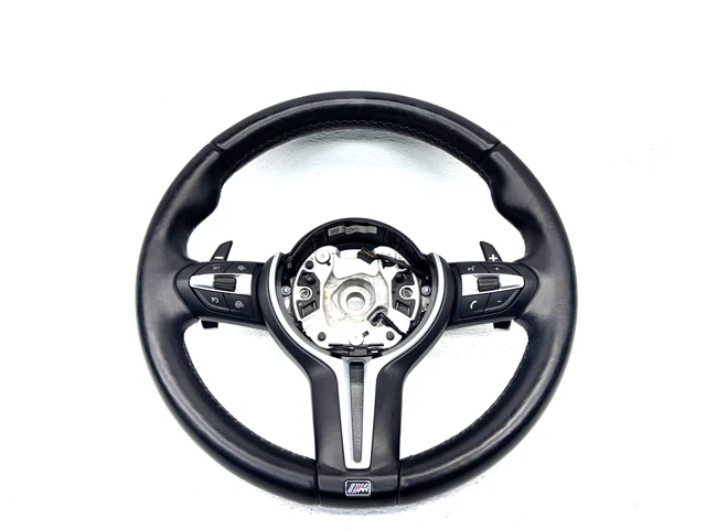 15 16 BMW M2 M3 M4 F80 F82 F87 Steering Wheel Black Leather W/ Paddles ...