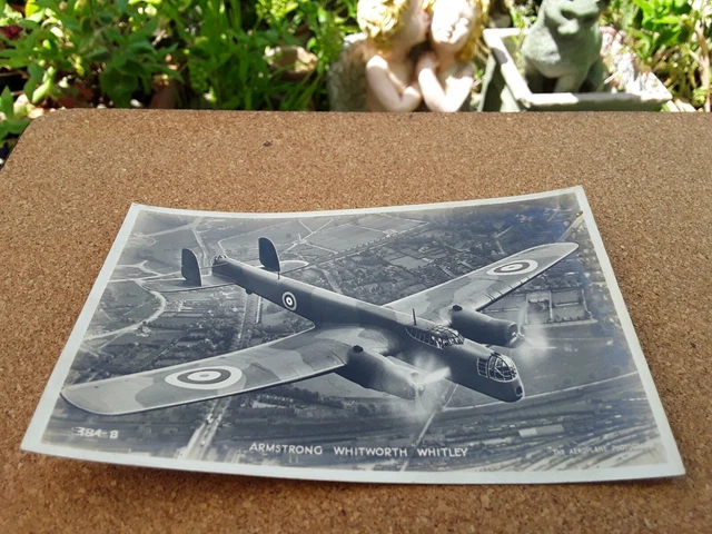 MILITARY POSTCARD ARMSTRONG Whitworth Whitley Heavy Bomber Plane. Ww2 ...