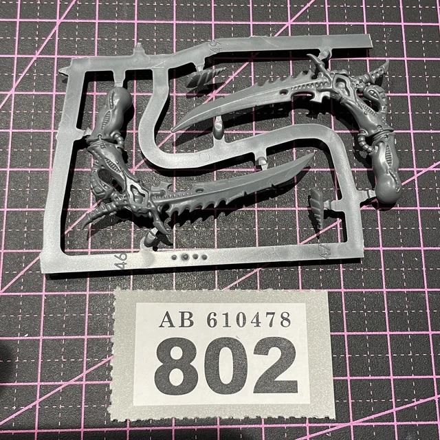 TYRANIDS SWARMLORD BONE Sabres/Swords Warhammer 40k Conversion Spares ...
