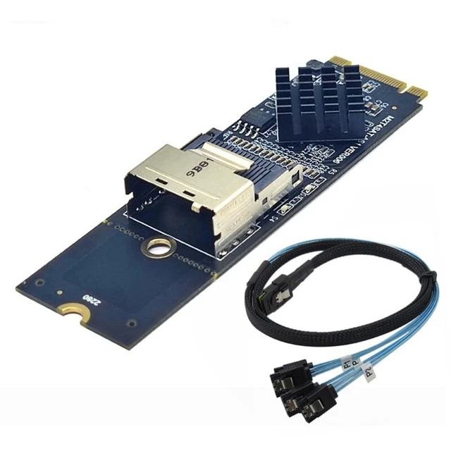 M.2 NVME TO SFF-8087 SATA3.0 Expansion Card Hard Adapter $47.78 - PicClick AU