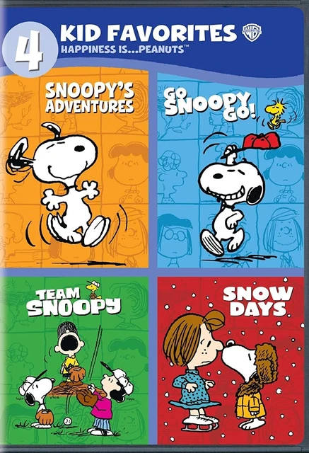 4 KID FAVORITES: Happiness Is Peanuts (4 DVD Set) Snoopy / Charlie ...