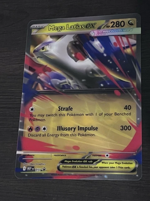 POKEMON MEGA EVOLUTION Mega Latias ex Black Star Promo 011 NM Pack ...