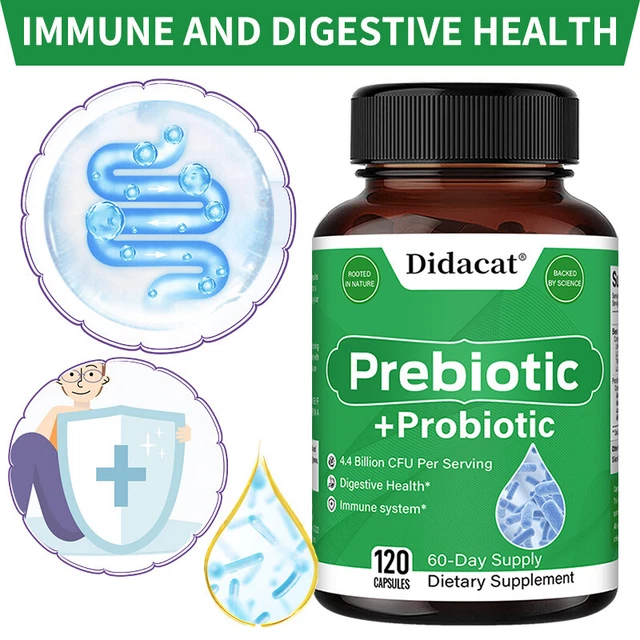 PREBIOTICS + PROBIOTICS Supplement Balance Intestinal Fora And ...