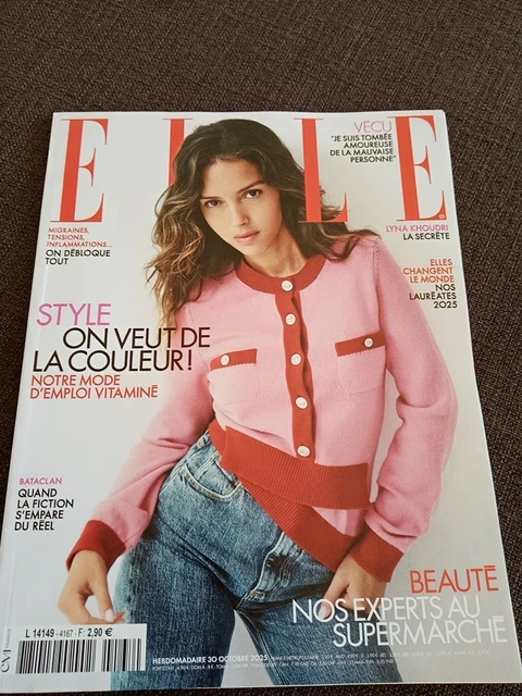 ELLE FRENCH MAGAZINE fashion-octobre 2025-revue mode-lyna khoudri EUR ...