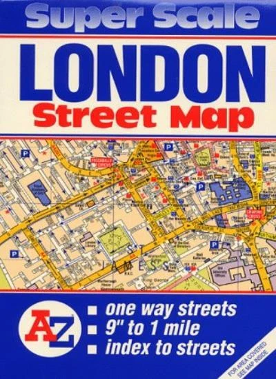 SUPER SCALE MAP of London,Geographers' A-Z Map Company £3.77 - PicClick UK
