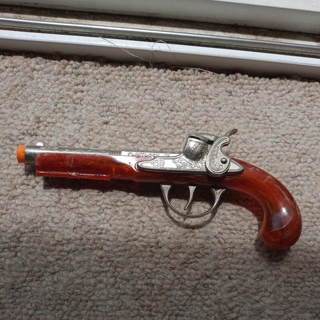 VTG HUBLEY FLINTLOCK TOY PLAY GUN PISTOL COWBOY WESTERN htf $41.99 ...