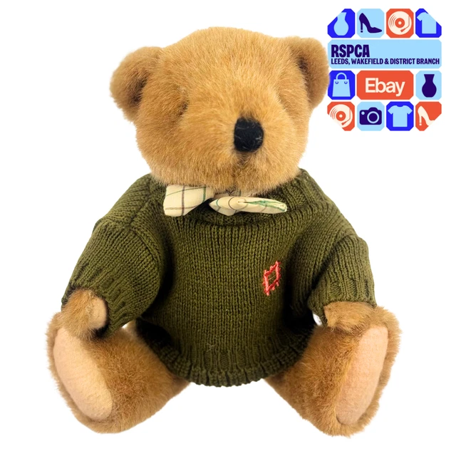 CHANNEL ISLAND GUERNSEY Plush Jointed Teddy Bear with Jumper & Tags 8 ...