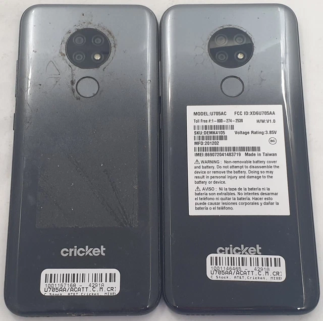 LOT DE 2 cricket Ovation U705AC 32 Go cricket sans fil bon état ...