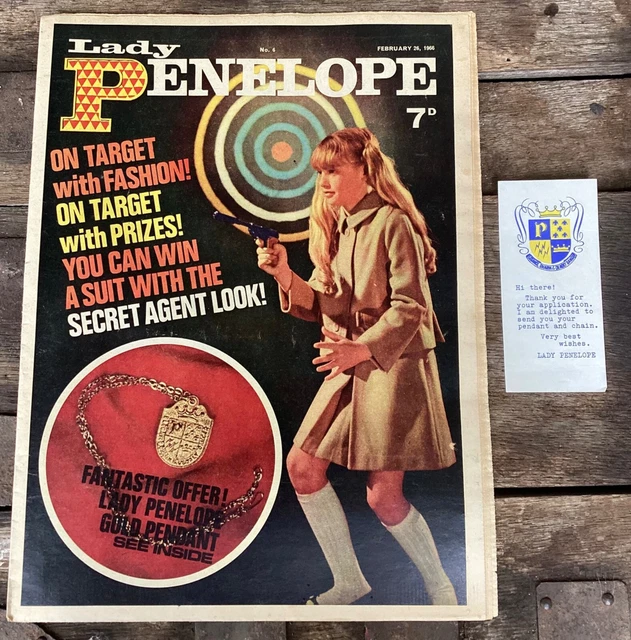 RARE 1966 THUNDERBIRDS Gerry Anderson lady Penelope comic No6 free gift ...