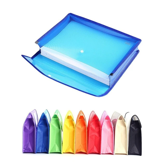 STORAGE POUCH FILE Organizer Document Bag Envelope Folder A4 File ...