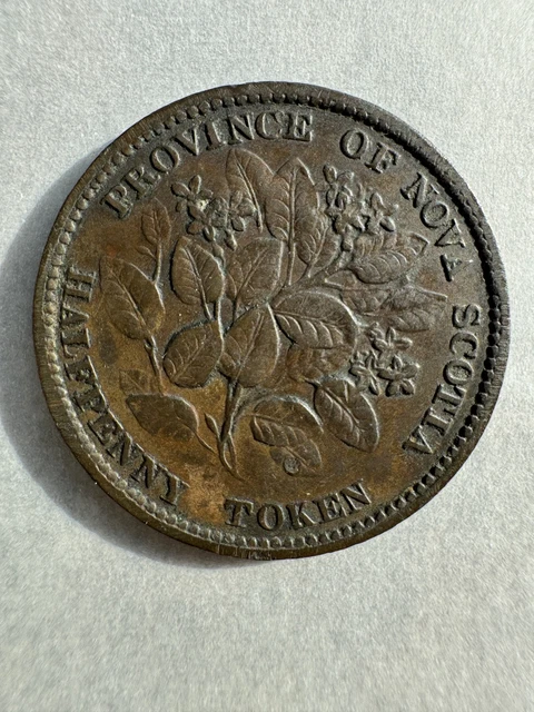 {413} CANADIAN NOVA Scotia ½ Penny - Queen Victoria 1856 £2.50 ...