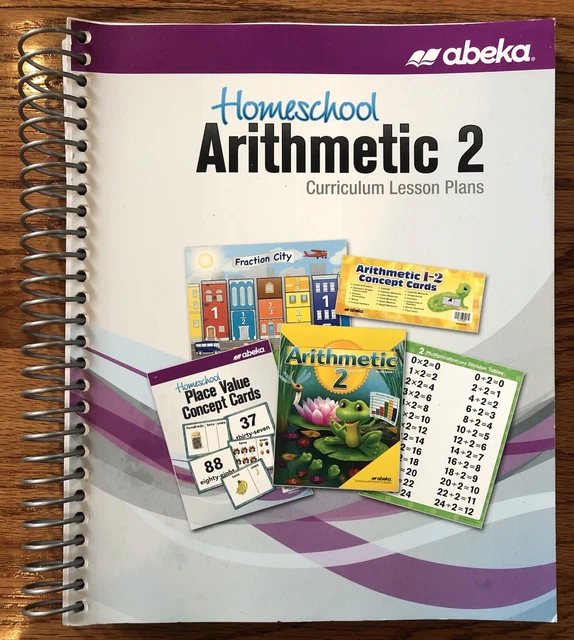 ABEKA HOMESCHOOL ARITHMETIC 2 Third Edition Curriculum Lesson Plans £20.21 - PicClick UK